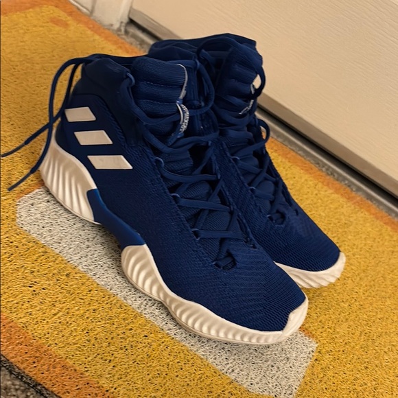 adidas | Shoes | Adidas 28 Mens Pro Bounce Blue White Basketball Shoes ...